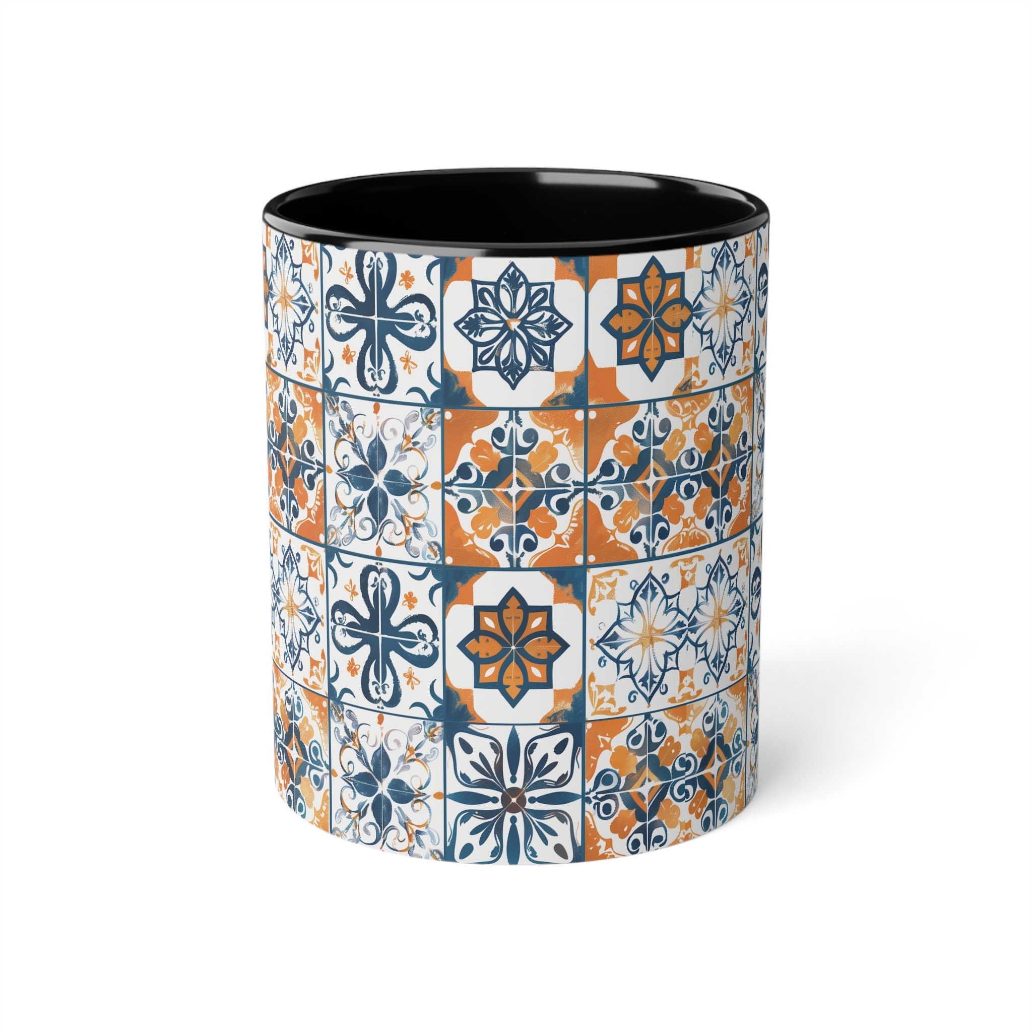 Portuguese Tiles Mug - Color Azulejo Mosaic Tea Cup - Etsy