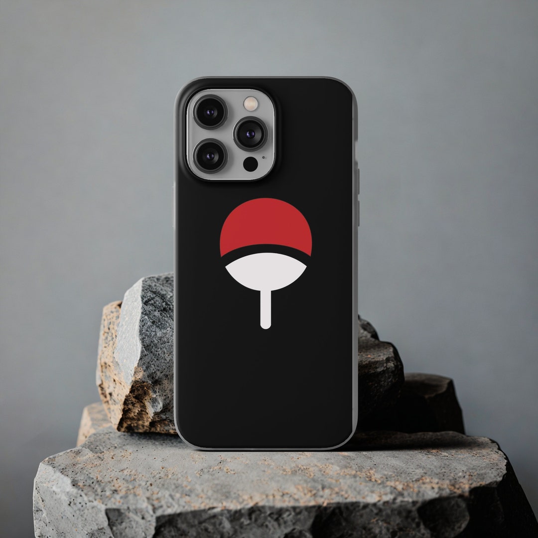 Anime Phonecase 5 Naruto Logo Uchiha Phonecase Black and Red All iPhone ...