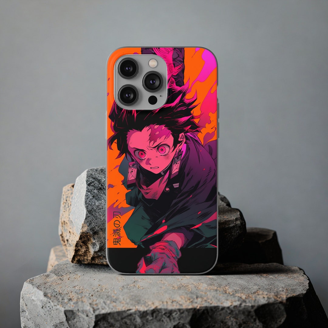Anime Phonecase 2 Demon Slayer Phonecase Red and Green All iPhone and ...