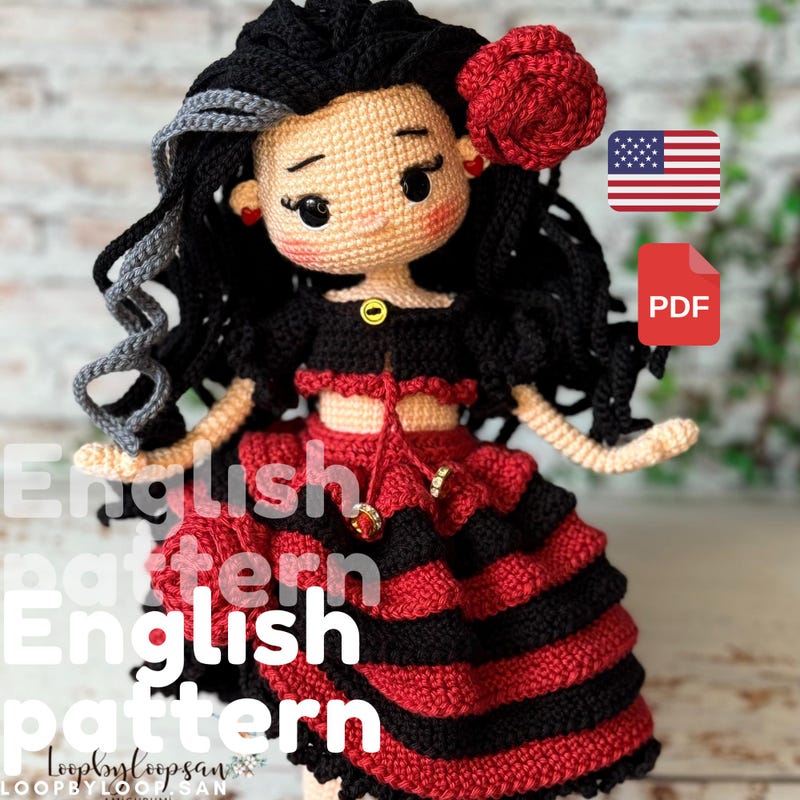 Spanish Flamenco Dress Doll - Etsy UK