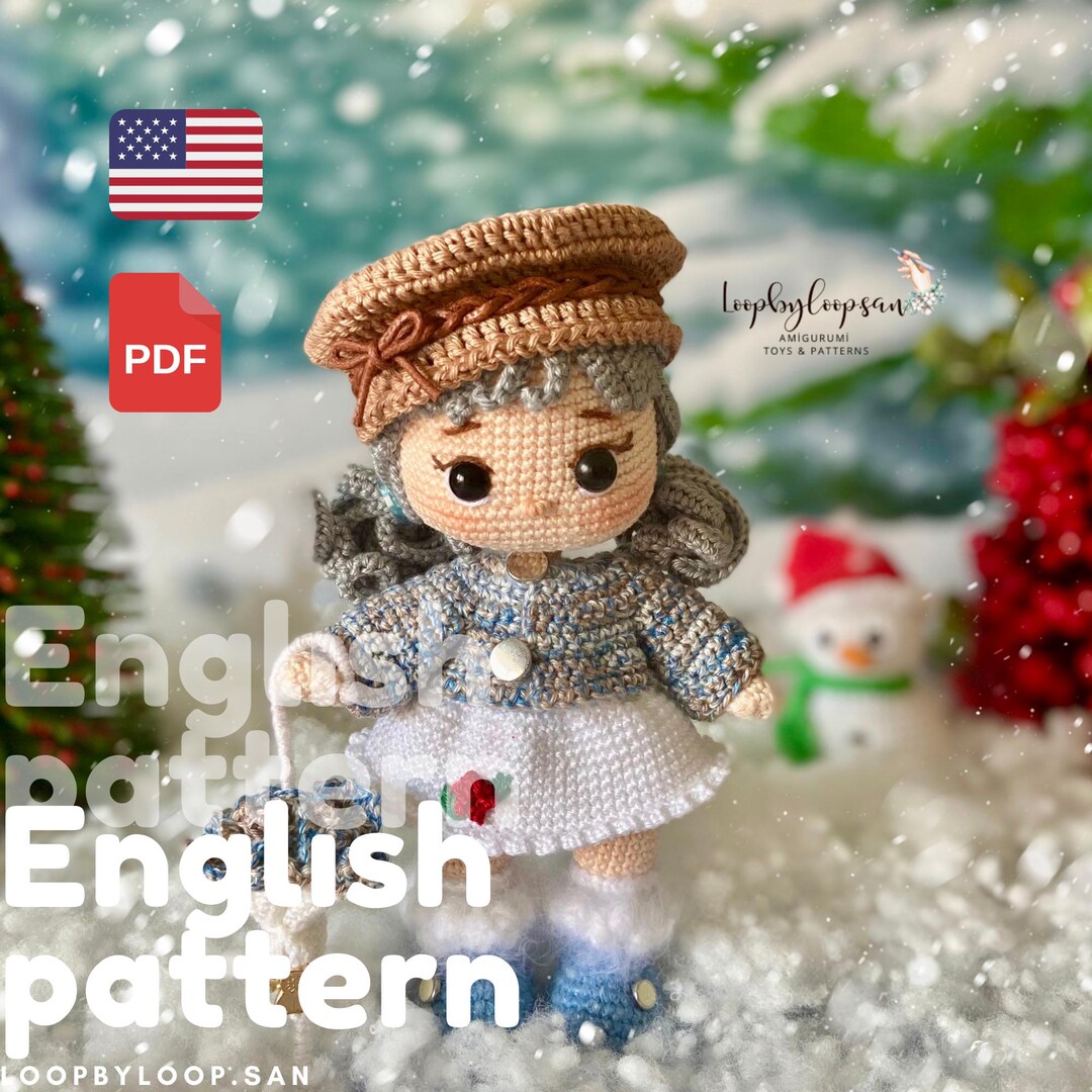 Bonnie Crochet Doll Pattern, the Little Model , Amigurumi Doll Pattern ...