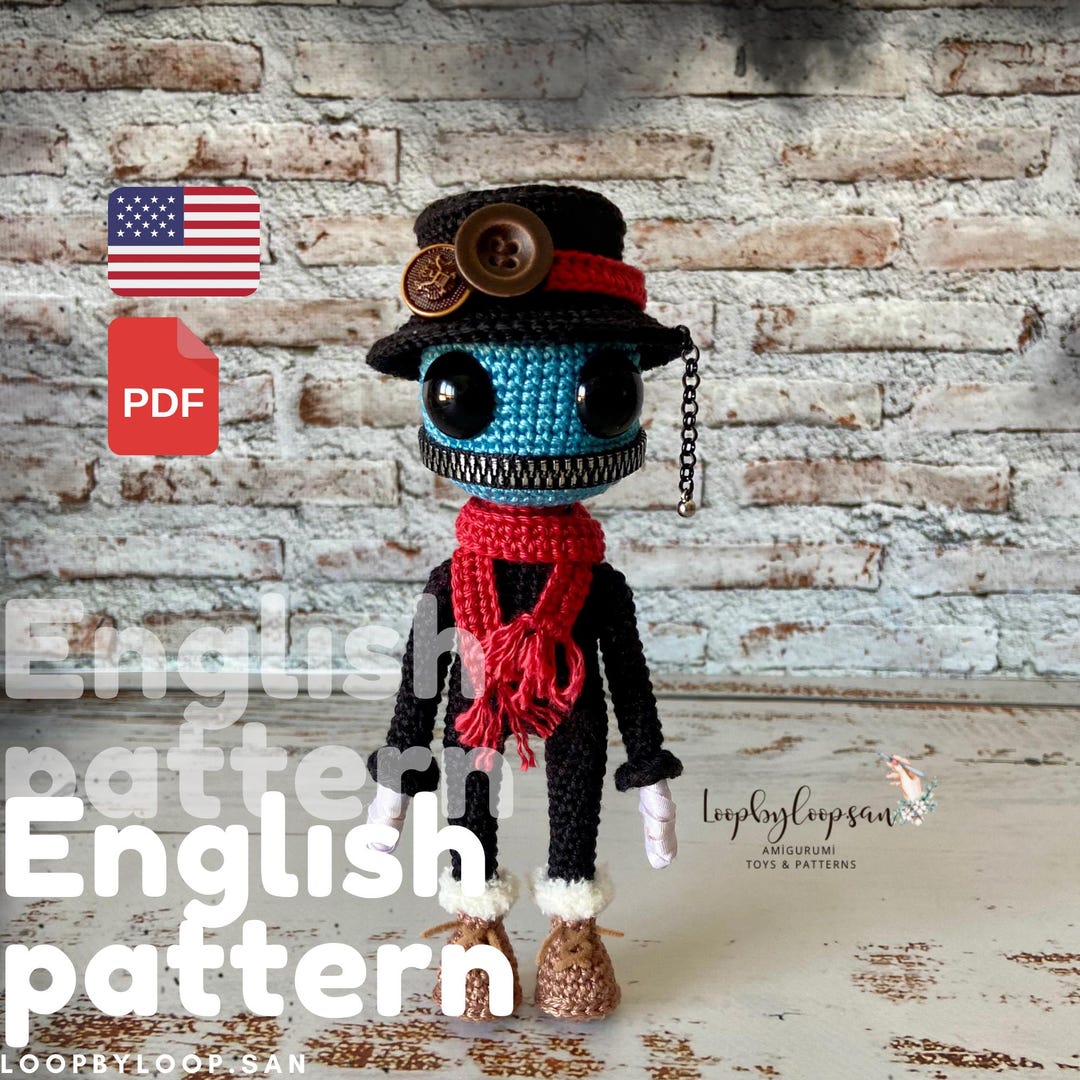 Steampunk Bolt Amigurumi Doll Crochet Pattern (PDF Pattern) - Etsy