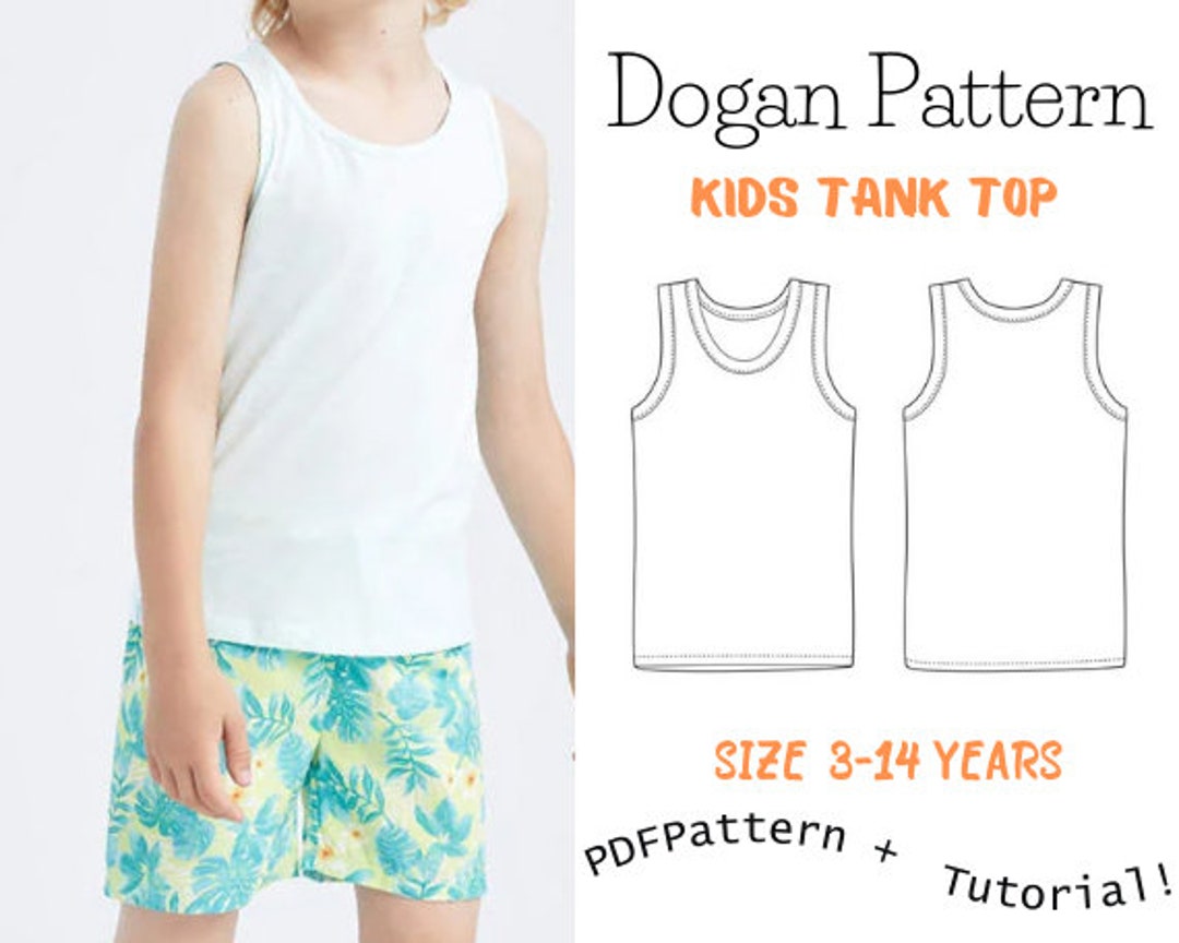 Tank Top PDF Sewing Pattern/tank Top Pattern/tank Top for Gırl and Boy ...