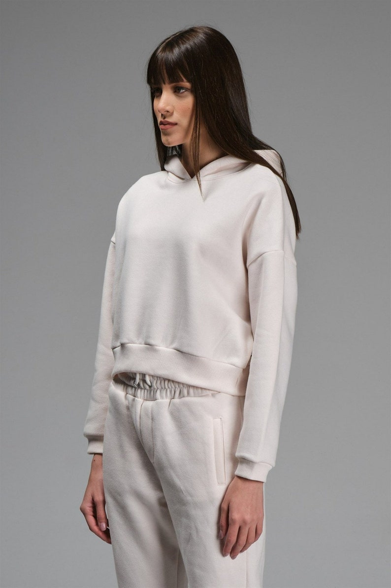 Crop Hoodie Sewing Pattern Women Sewing Pattern Sweatshirt PDF Pattern ...