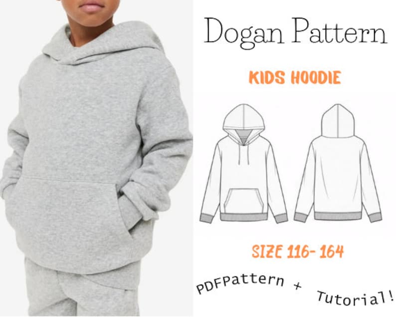Kids Oversized Sweatshirt Hoodie-pictured Step-by-step Explanation ...