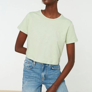 Crop Top Sewing Pattern | Baby Tee Cropped Top | Easy Beginner Pattern ...