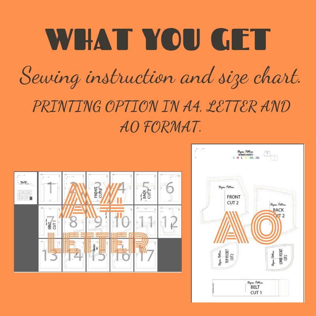 Easy Shorts Pattern-women Shorts Pattern-beginner Shorts Pattern ...