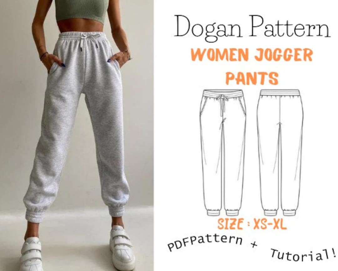Easy Joggers Pattern, Jogger Sewing Patterns, Sewing Pattern Pants ...