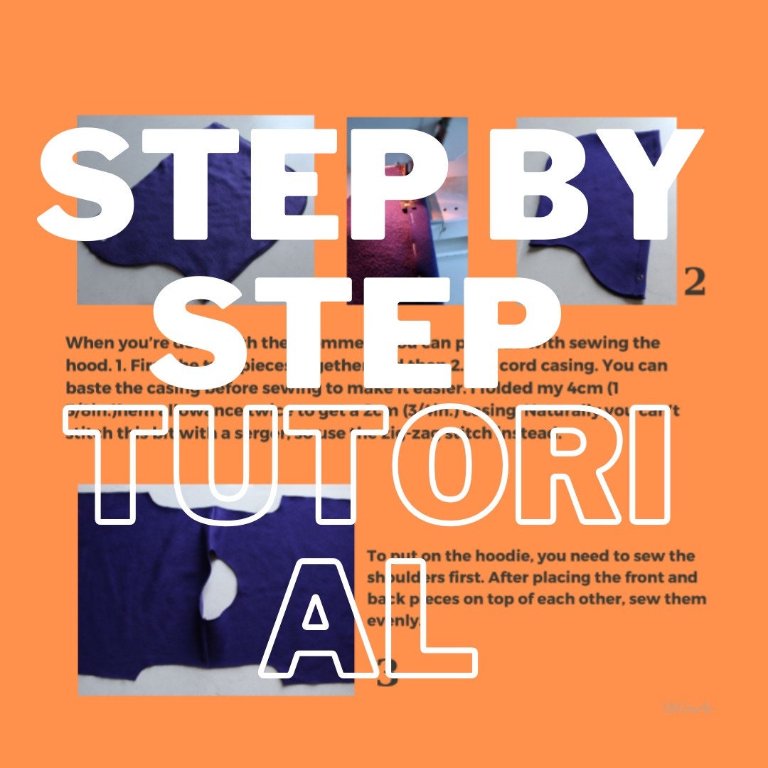 Crop Hoodie Sewing Pattern Women Sewing Pattern Sweatshirt PDF Pattern ...