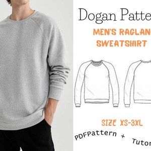 Easy Sweatshirt Sewing Pattern, Projector File, and Youtube Sew-along ...