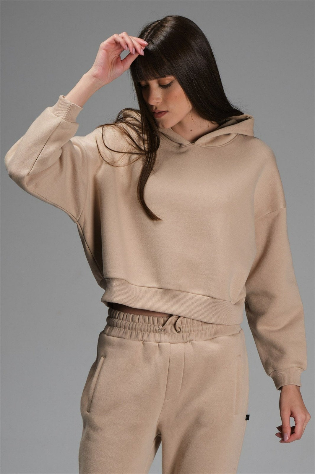 Crop Hoodie Sewing Pattern Women Sewing Pattern Sweatshirt PDF Pattern ...