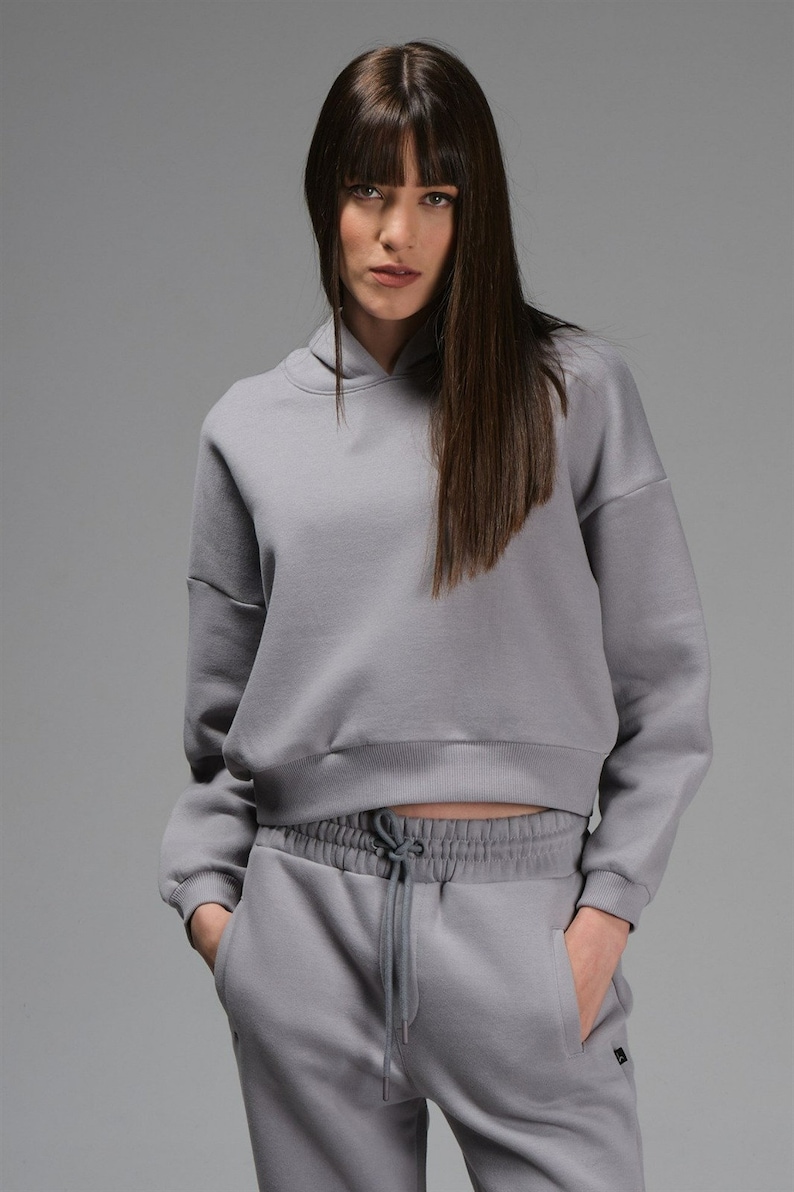 Crop Hoodie Sewing Pattern Women Sewing Pattern Sweatshirt PDF Pattern ...