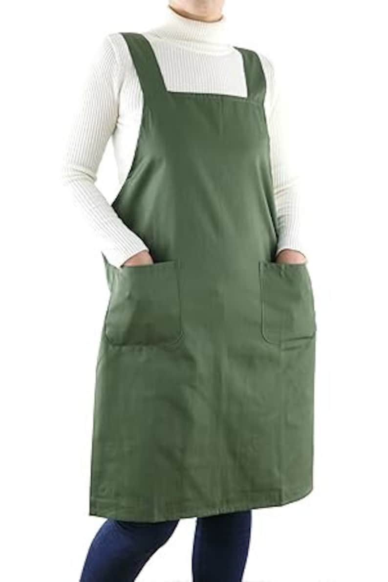 Cross Back Apron/japanese Apron PDF Pattern/linen Apron Kitchen Apron ...