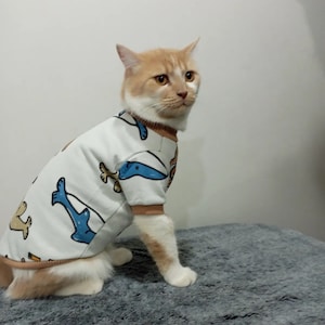 Cat T-shirt Sewing Pattern - Sizes S-XL Illustrated Step-by-step ...