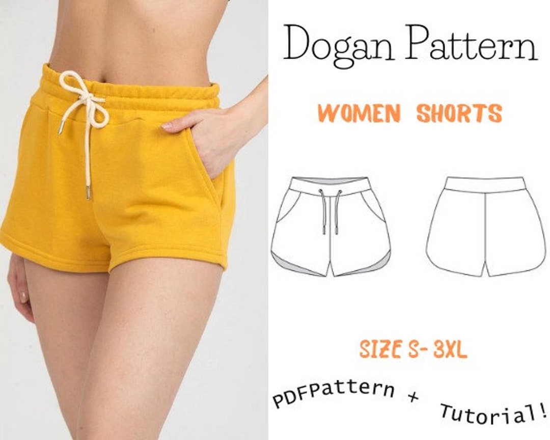 Easy Shorts Pattern-women Shorts Pattern-beginner Shorts Pattern ...