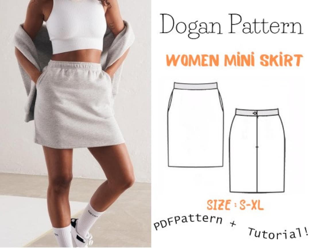 Mini Skirt Sewing Pattern | XS-XL | Instant Download | Easy Digital PDF ...