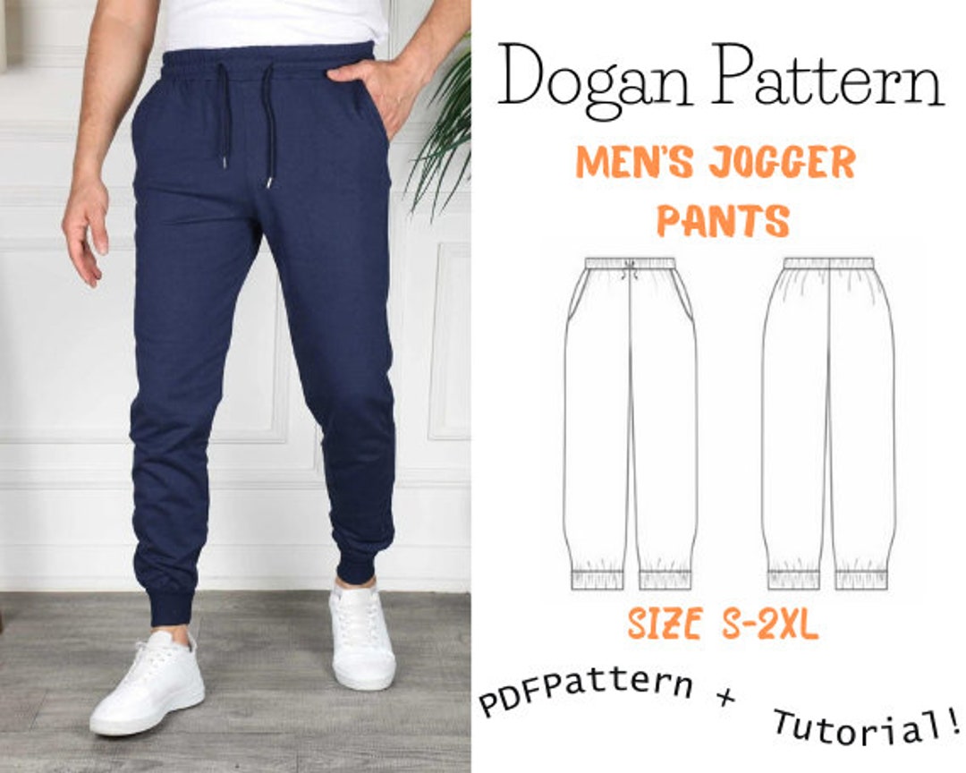 Man Jogger Pattern, S XXL, Jogger Patterns, Sweatpants Pattern for Men ...