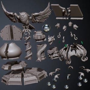 Hogwarts Owl Lectern | Real Life Size | Magical 3D Printable Model ...