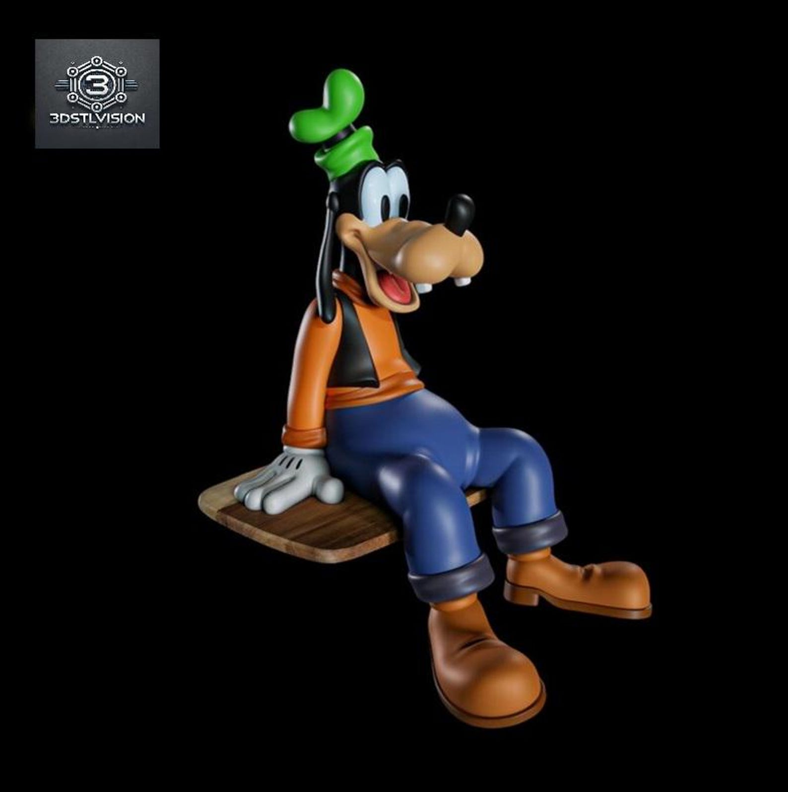 Goofy STL - 3D Printable Character in Classic Pose - Etsy