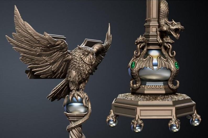 Hogwarts Owl Lectern | Real Life Size | Magical 3D Printable Model ...