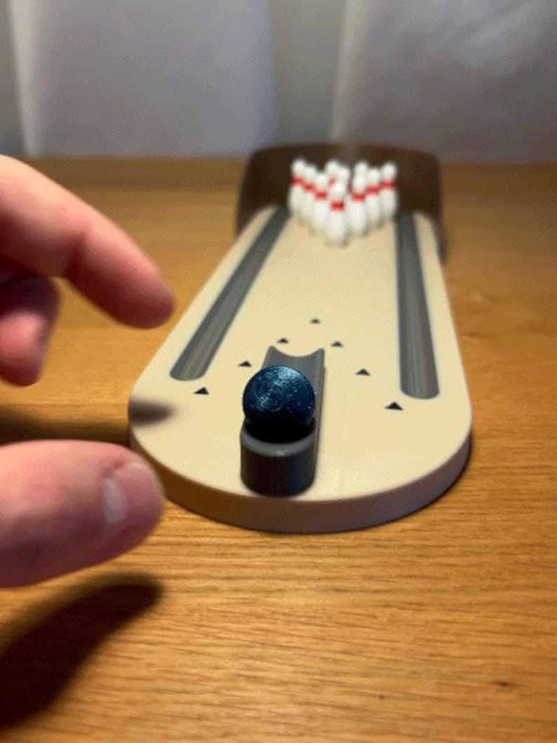 Mini Bowling Game STL | 3D Printed | Tabletop Bowling Set | Fun Desktop ...