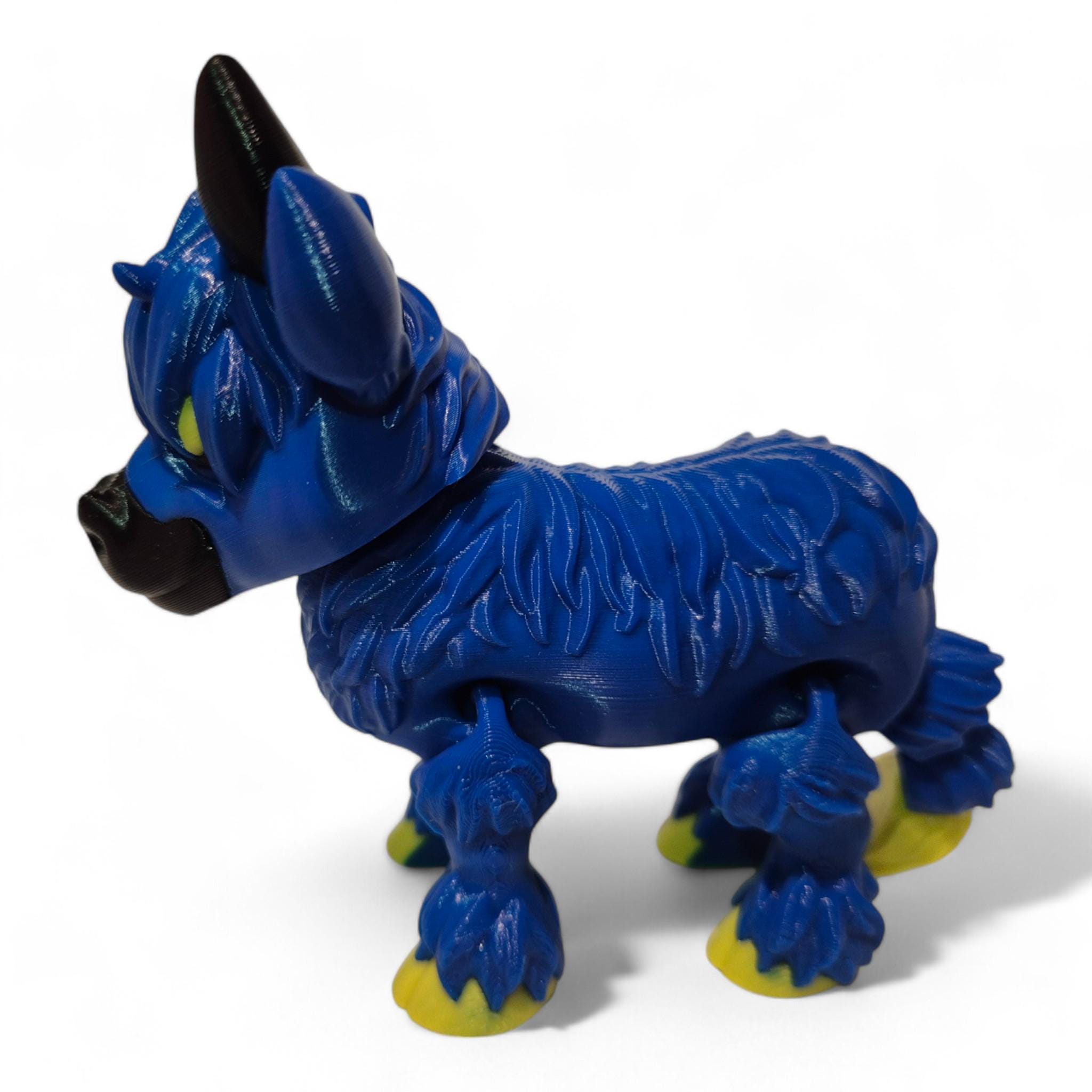 Colorful 3D Printed Highland Cow Figurine - Adorable Multi-color Cow ...