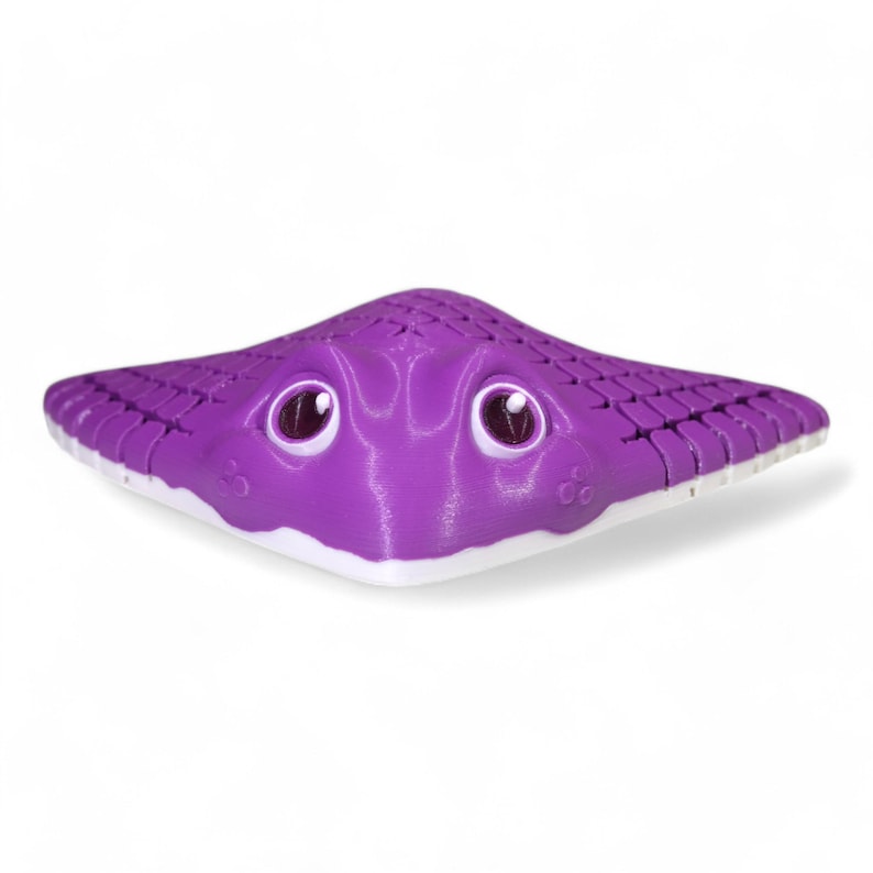 Cute 3D Printed Stingray Toy With Flexible Design, Sea Animal Figure ...