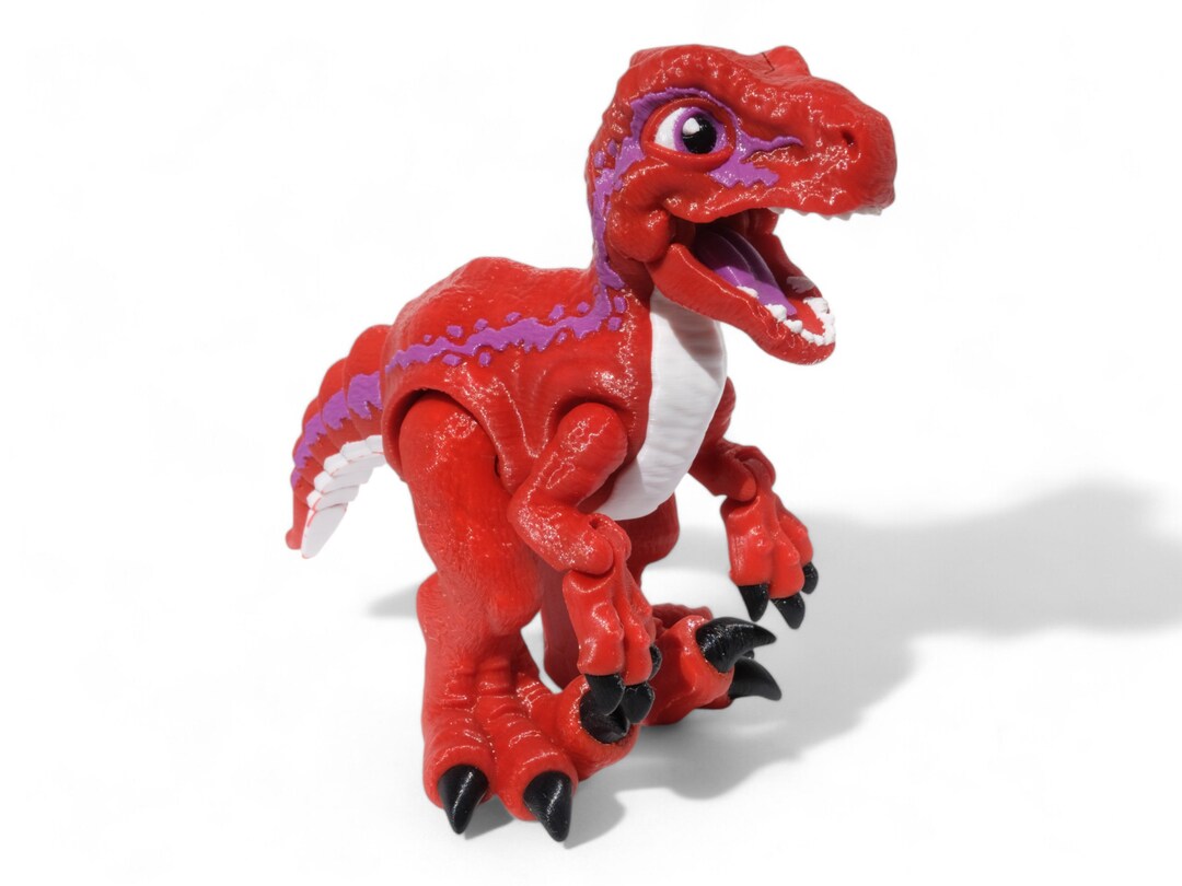 3D Printed Dinosaur Toy, Custom Velociraptor Figurine, Unique Dinosaur ...