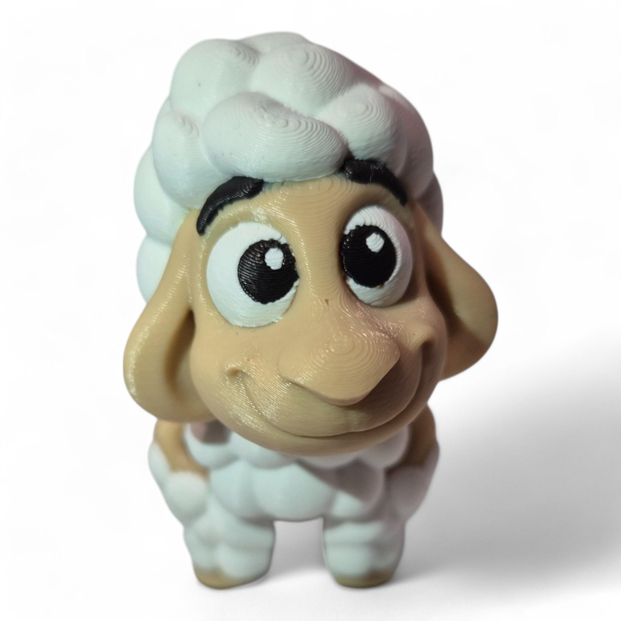 Colorful 3D Printed Articulated Sheep Toy, Movable Sheep Figurine in ...