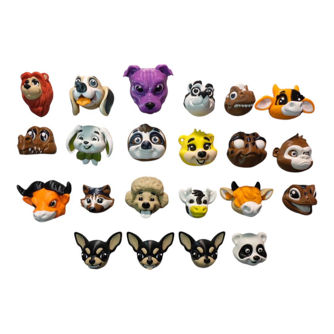 3D Printed Animal Magnets, Cute Fridge Magnets , Cartoon Animal Magnet ...