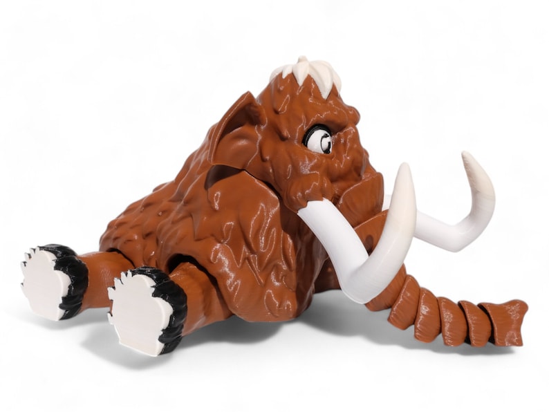 3D Printed Woolly Mammoth Toy - Unique Collectible Figurine - Mammoth ...