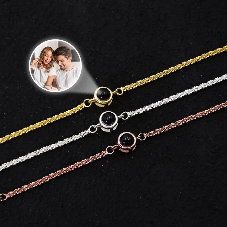 Personalised Projection Bracelet, Memorial Gifts for Loved Ones ...