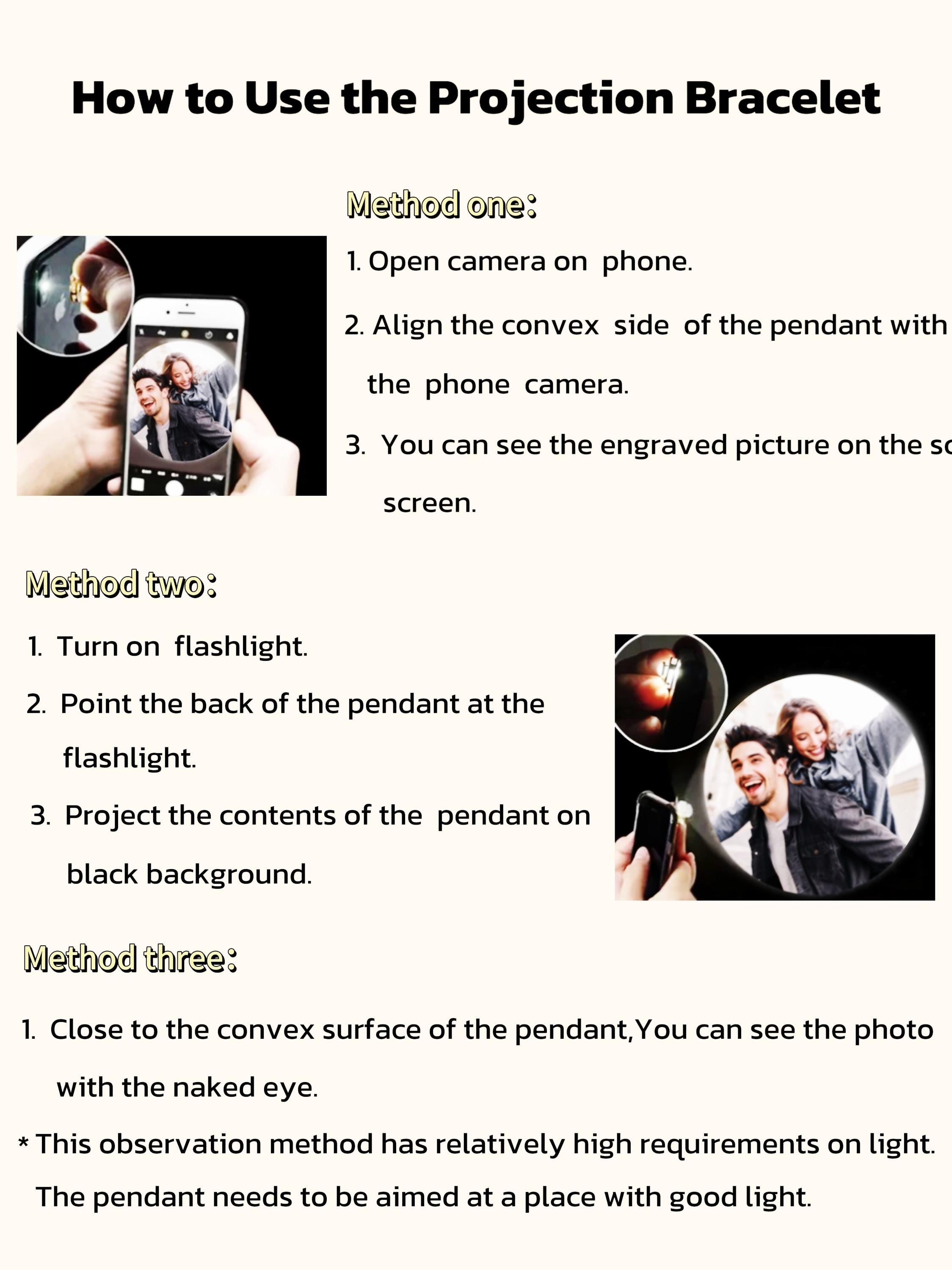 Personalized Photo Projection Ring • Silver Ring • Classic Ring ...