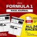 2024 FORMULA 1 RACE JOURNAL / F1 / Race Planner / Planner / Printable ...