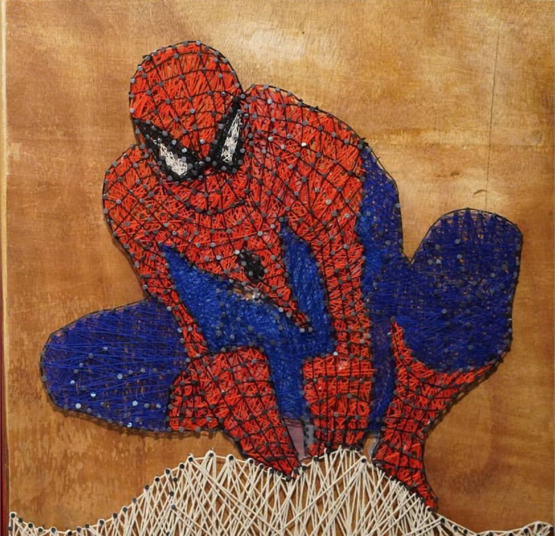 Spiderman String Art - Etsy