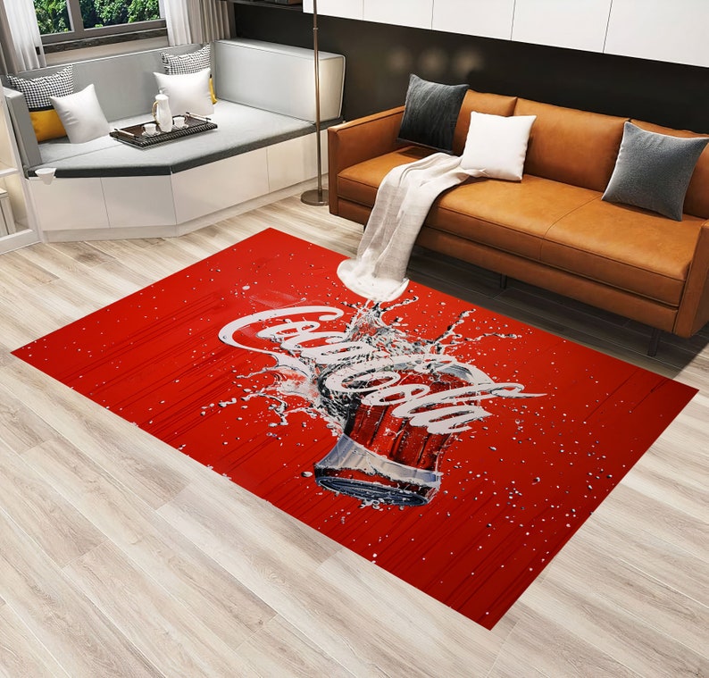 Coca Cola Pattern Rug,cola Bottle,coca Cola Rug,coke Bottle Rug,coke ...
