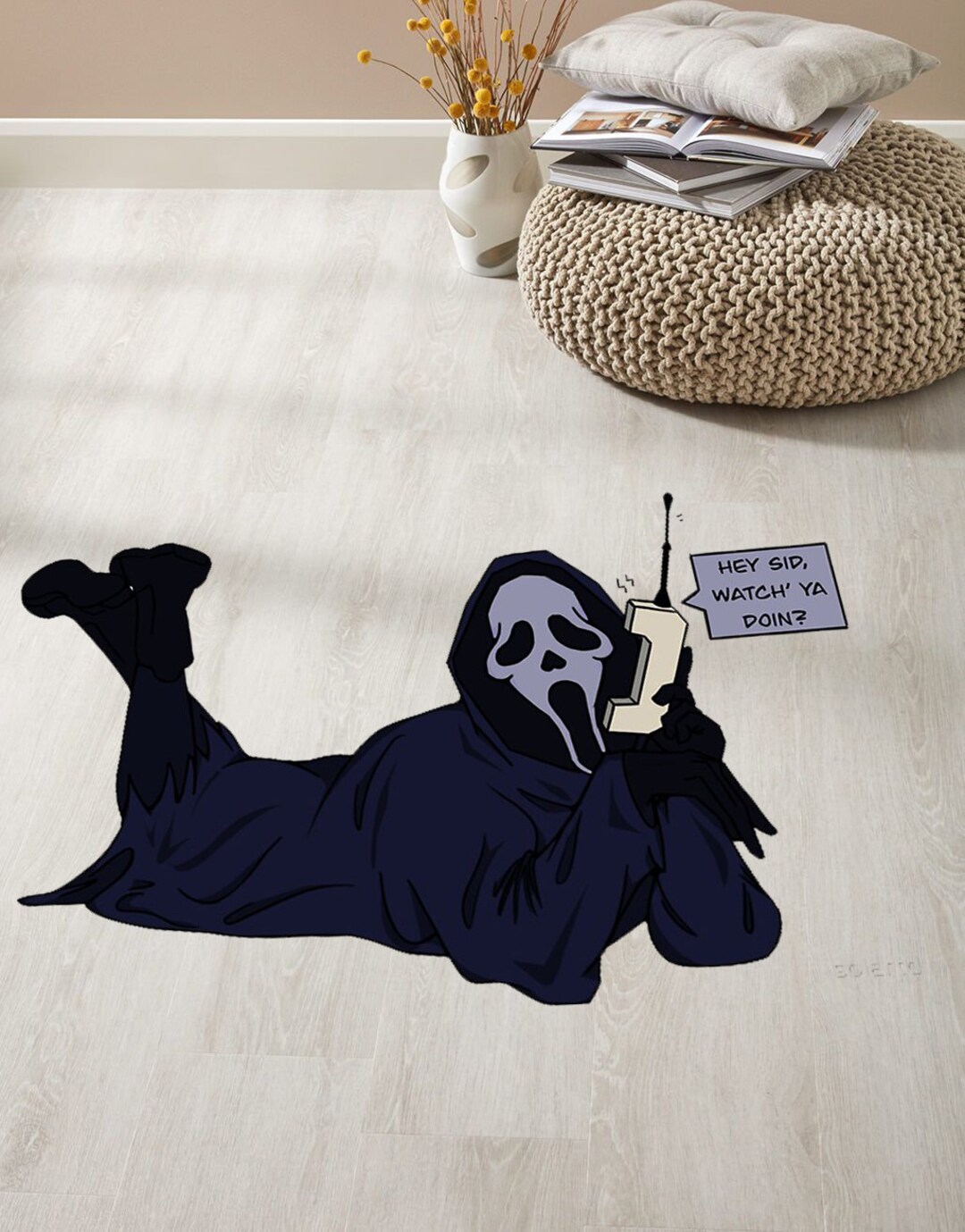 Scary Rug,cartoon Character,horror Movie Rug,creative Rug,shaped Rug ...