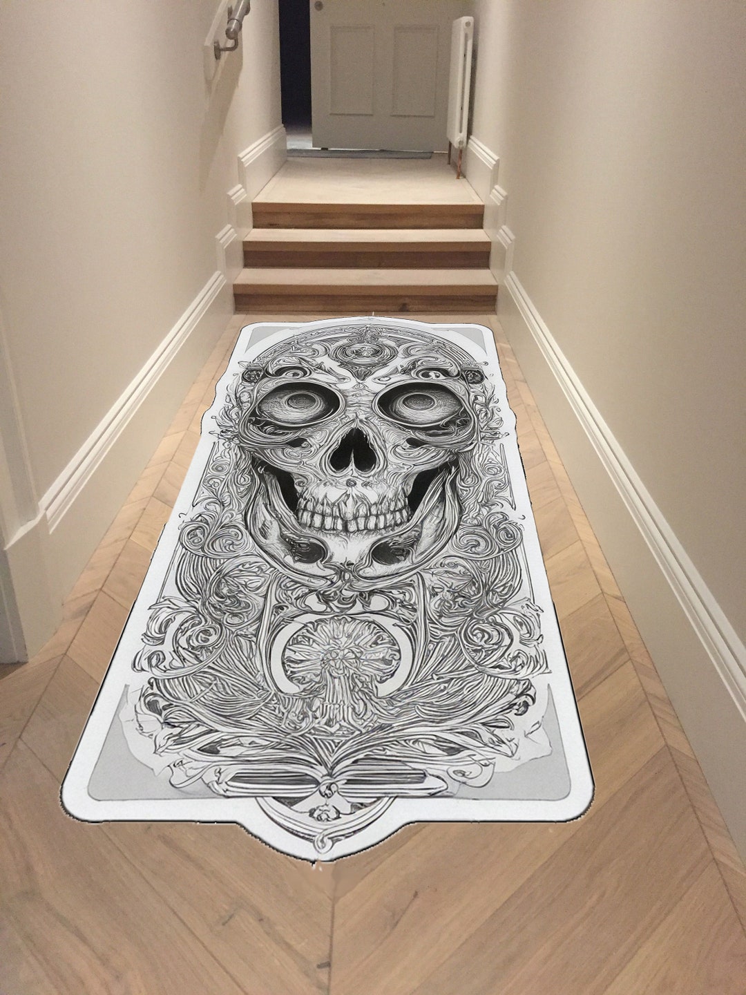 Horror Rugs, Scary Rugs, Entry Rug, Horror Decor, Monster Rug, Black ...