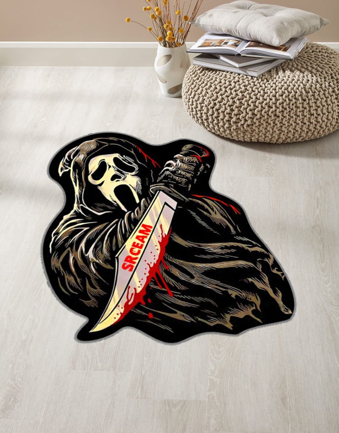 Ghost Pattern Rug,spy Mat,scary Rug, Horror Movie Character,funny Mats ...