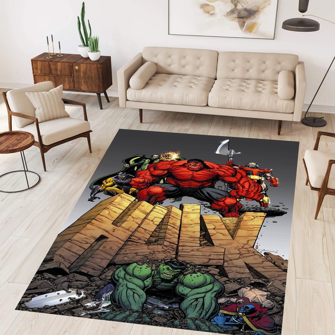 Hulk Pattern Rug,cartoon Characters,strong Character Rugs,,rugs for ...