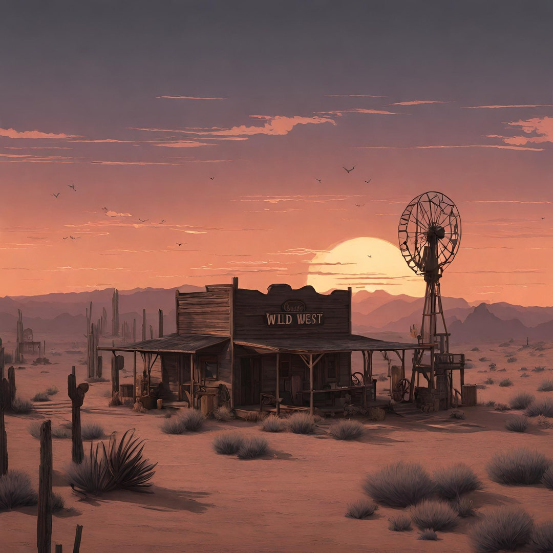 Wild West Digital Print - Etsy