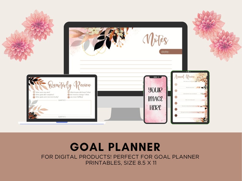 Printable Goal Planner Bundle, 2024 Goals Tracker, SMART Goal Setting ...