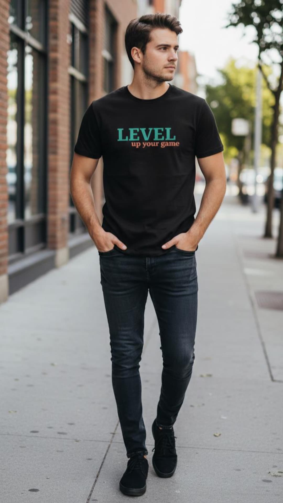 LEVEL up Your Game - Gaming Fitness T-shirt Gamer Motivation Workout ...