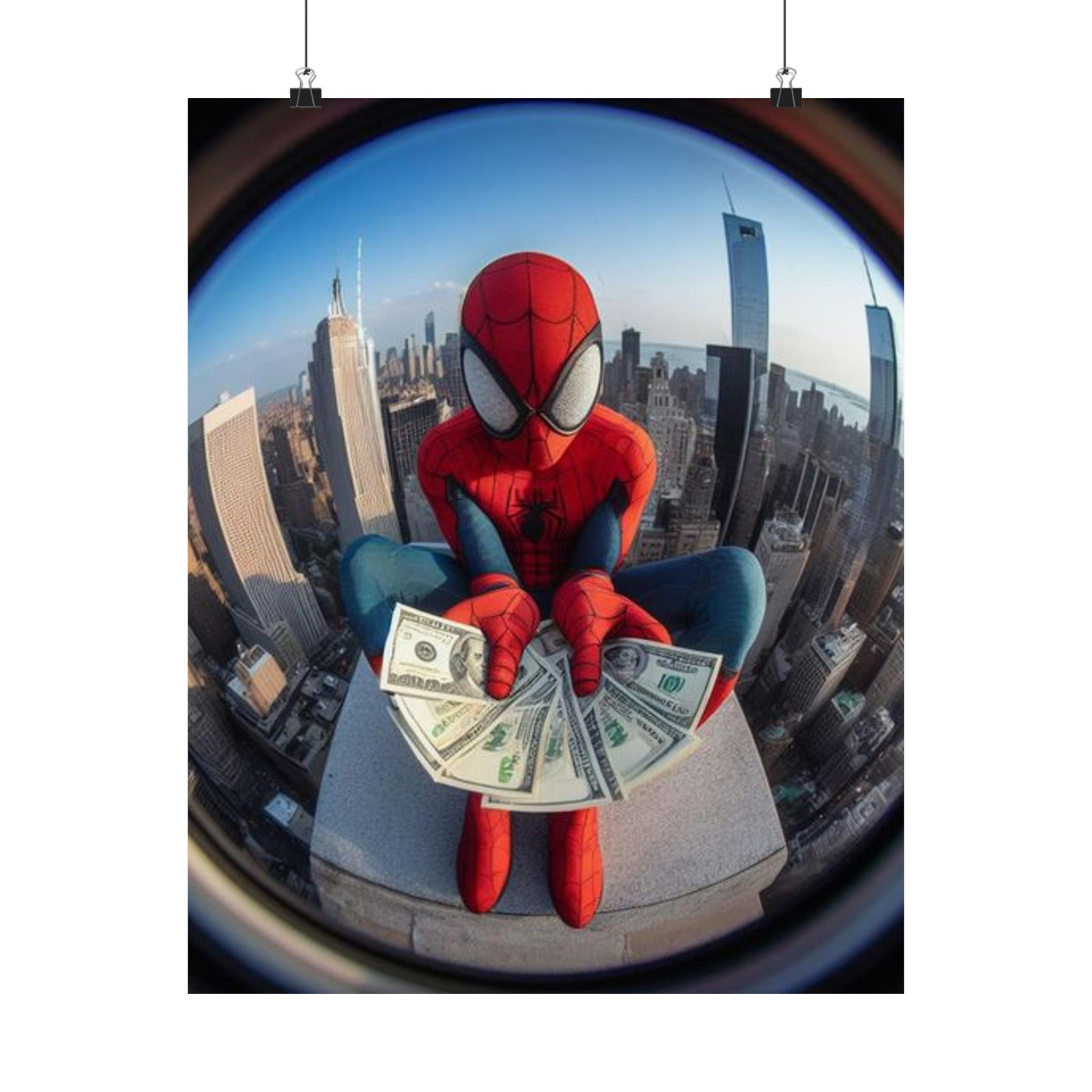 Spiderman Money Spread Poster - Etsy