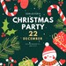 Custom Christmas Party Invitation - Festive Digital Invite Design for ...