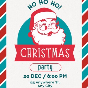 Custom Christmas Party Invitation - Festive Digital Invite Design for ...