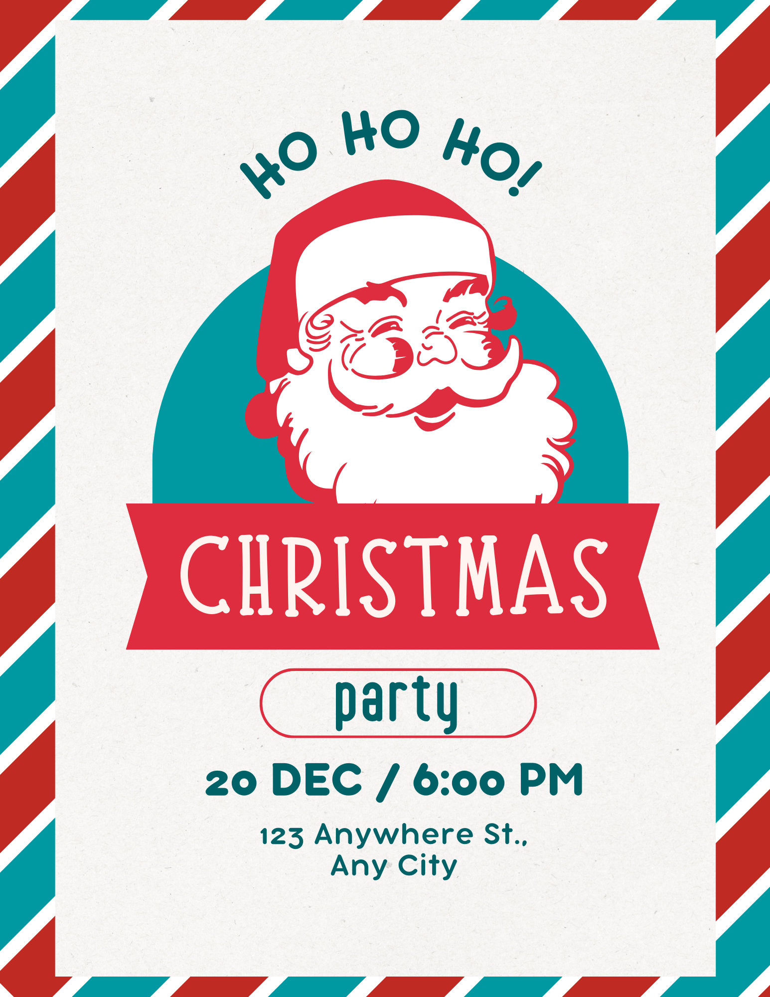 Custom Christmas Party Invitation - Festive Digital Invite Design for ...