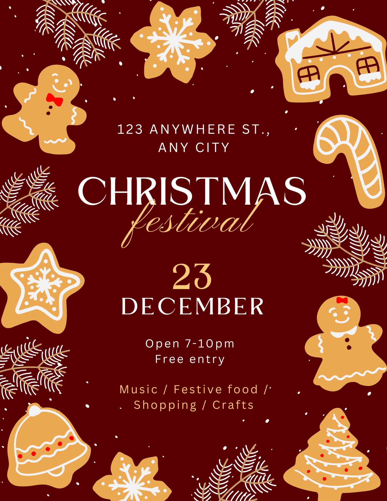 Custom Christmas Party Invitation - Festive Digital Invite Design for ...