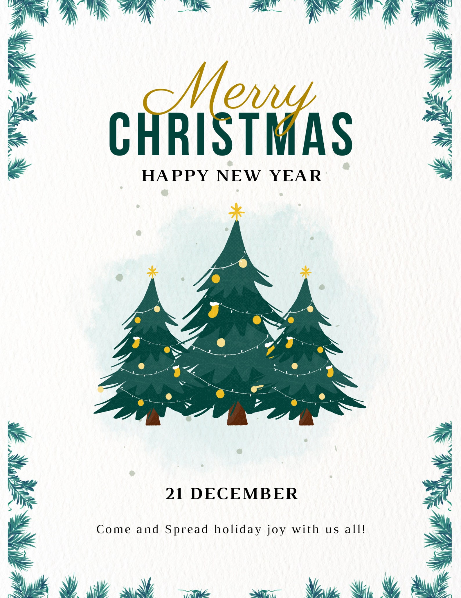 Custom Christmas Party Invitation - Festive Digital Invite Design for ...
