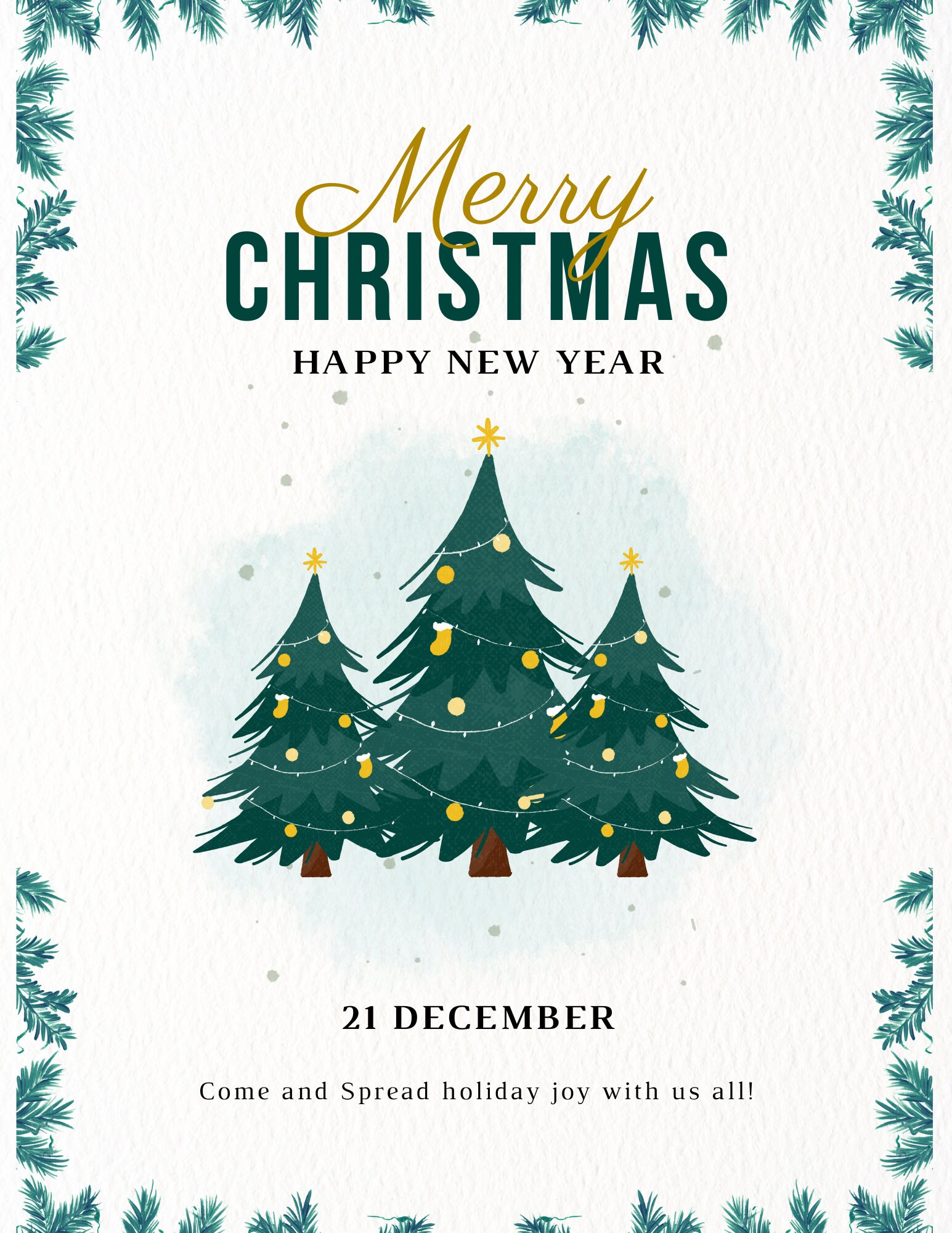 Custom Christmas Party Invitation - Festive Digital Invite Design for ...